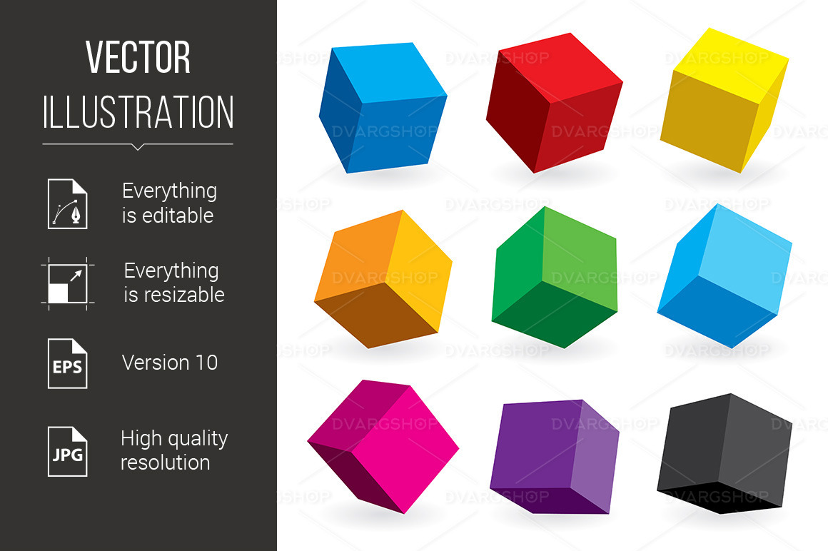 Boxes - Vector Image #116235 - TemplateMonster