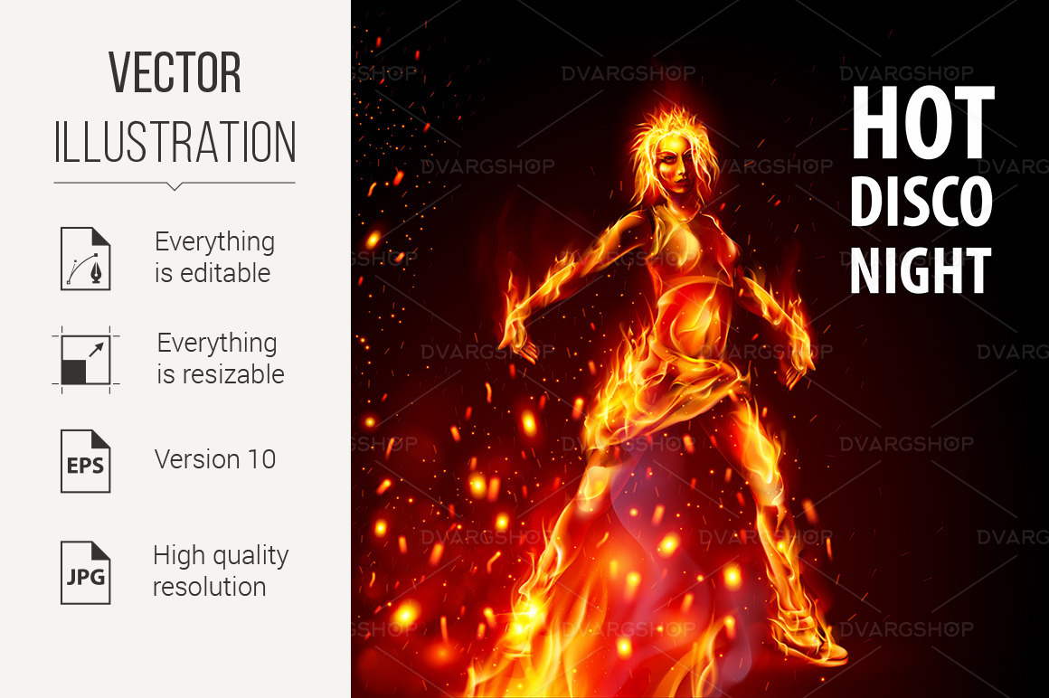 Hot Girl Vector Image 116602 Templatemonster