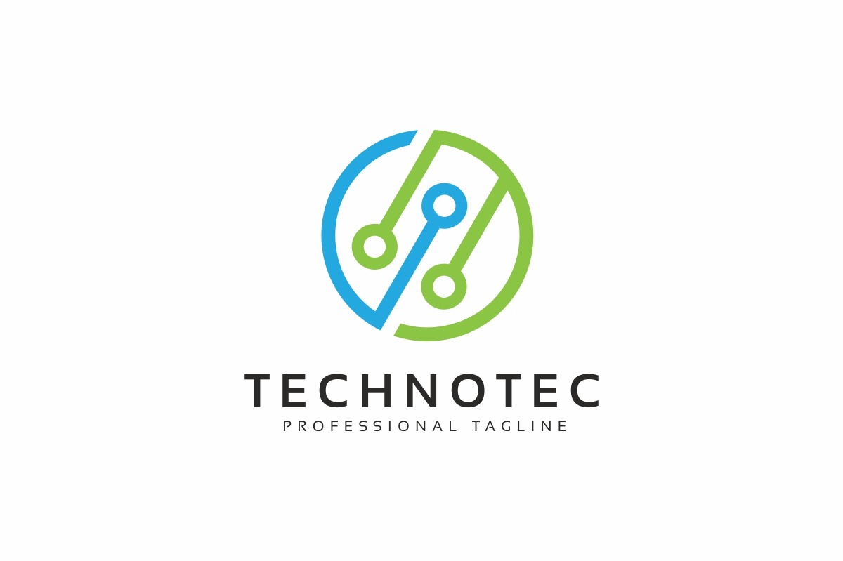 Tech Circle Logo Template #117024 - TemplateMonster