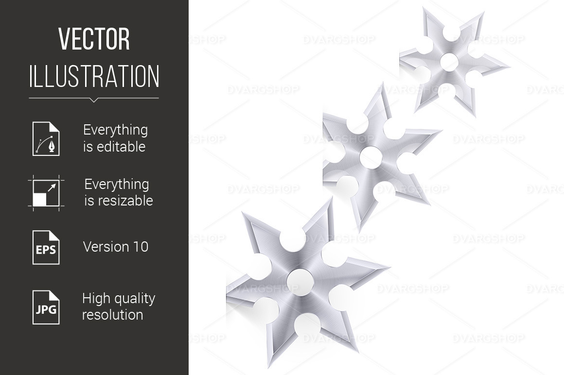 Shuriken - Vector Image #117245 - TemplateMonster