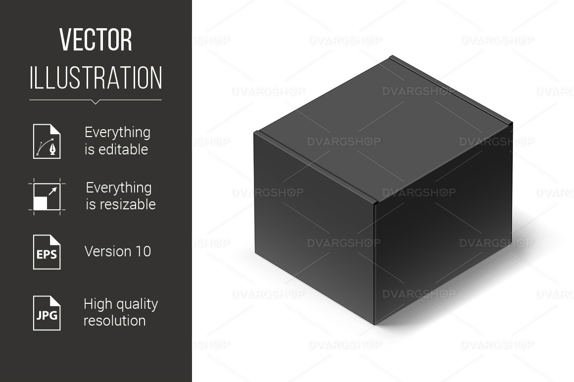 Carton Box - Vector Image #117338 - TemplateMonster