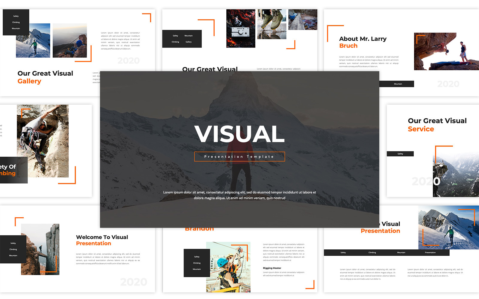 Visual PowerPoint template #117702 - TemplateMonster
