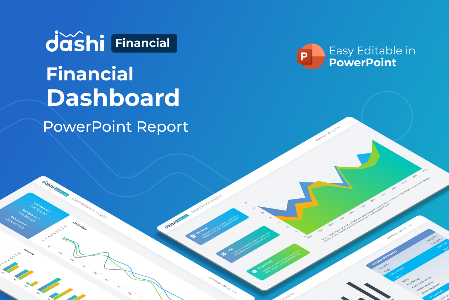 Dashi Financial – Financial Dashboard Report Presentation PowerPoint ...