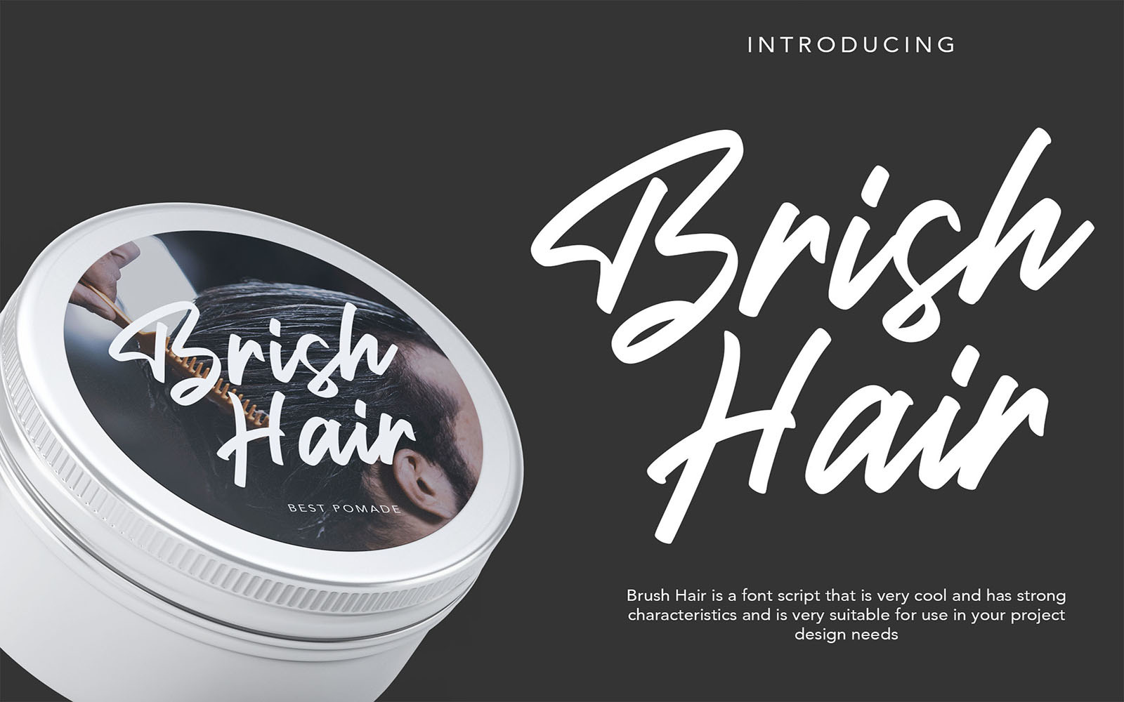 Brish Hair | Brush Cursive Font #120865 - TemplateMonster
