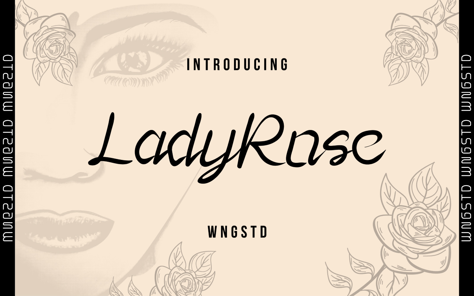 Lady Rose - Modern Cursive Font #121506 - TemplateMonster