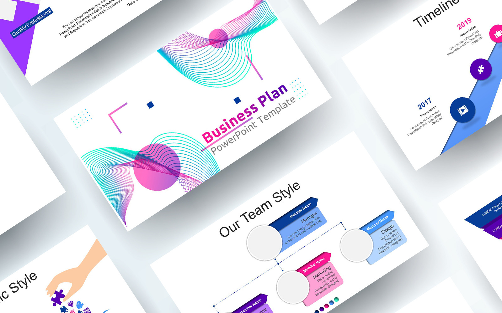 Free Business Plan PowerPoint template - TemplateMonster