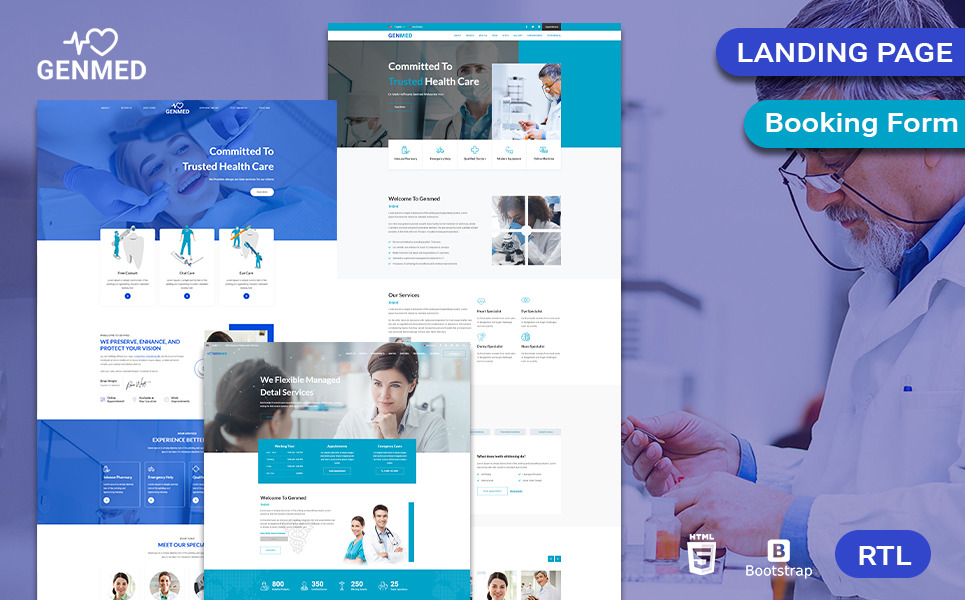Genmed | Multipurpose Medical Landing Page Template Genmed | Multipurpose Medical Landing Page Template