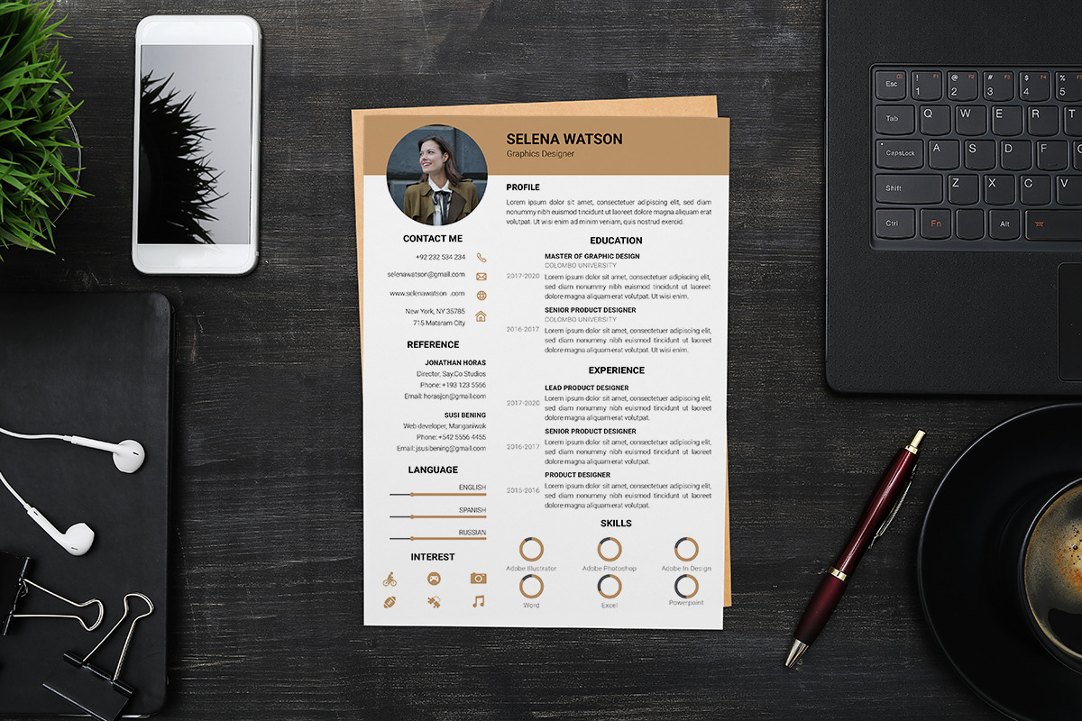 Two Page with Cover Letter Resume Template - TemplateMonster