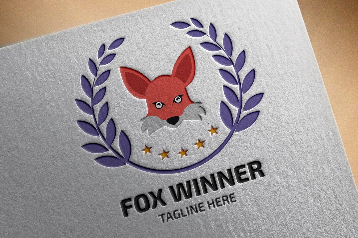 Fox Winner Logo Template #122390 - TemplateMonster