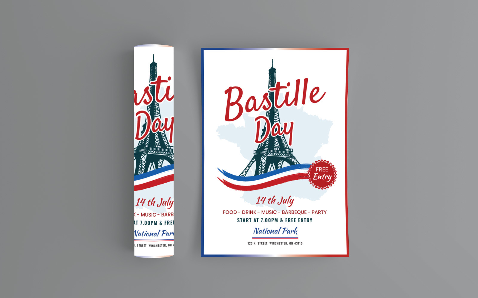Bastille Day - Corporate Identity Template - TemplateMonster