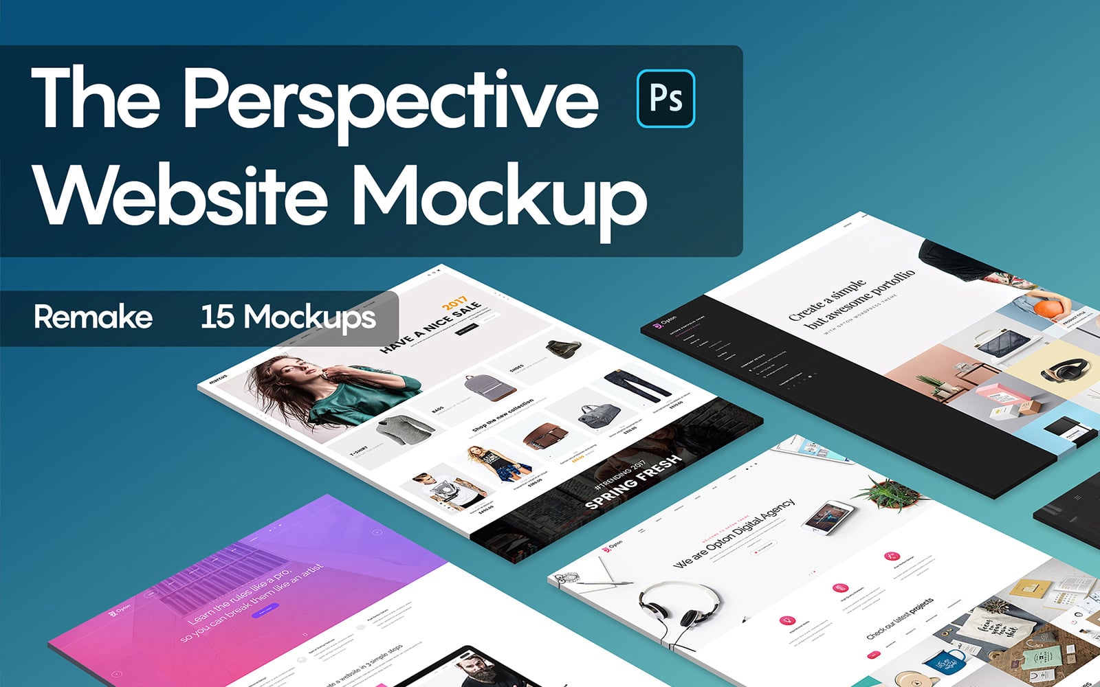 The Perspective Website product mockup - TemplateMonster