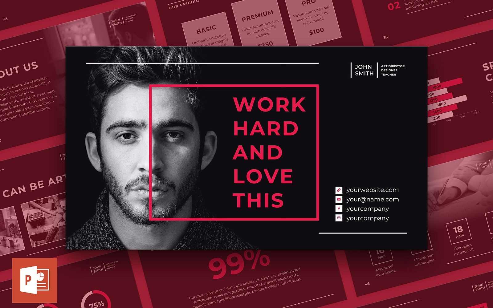 Art Director Presentation PowerPoint template