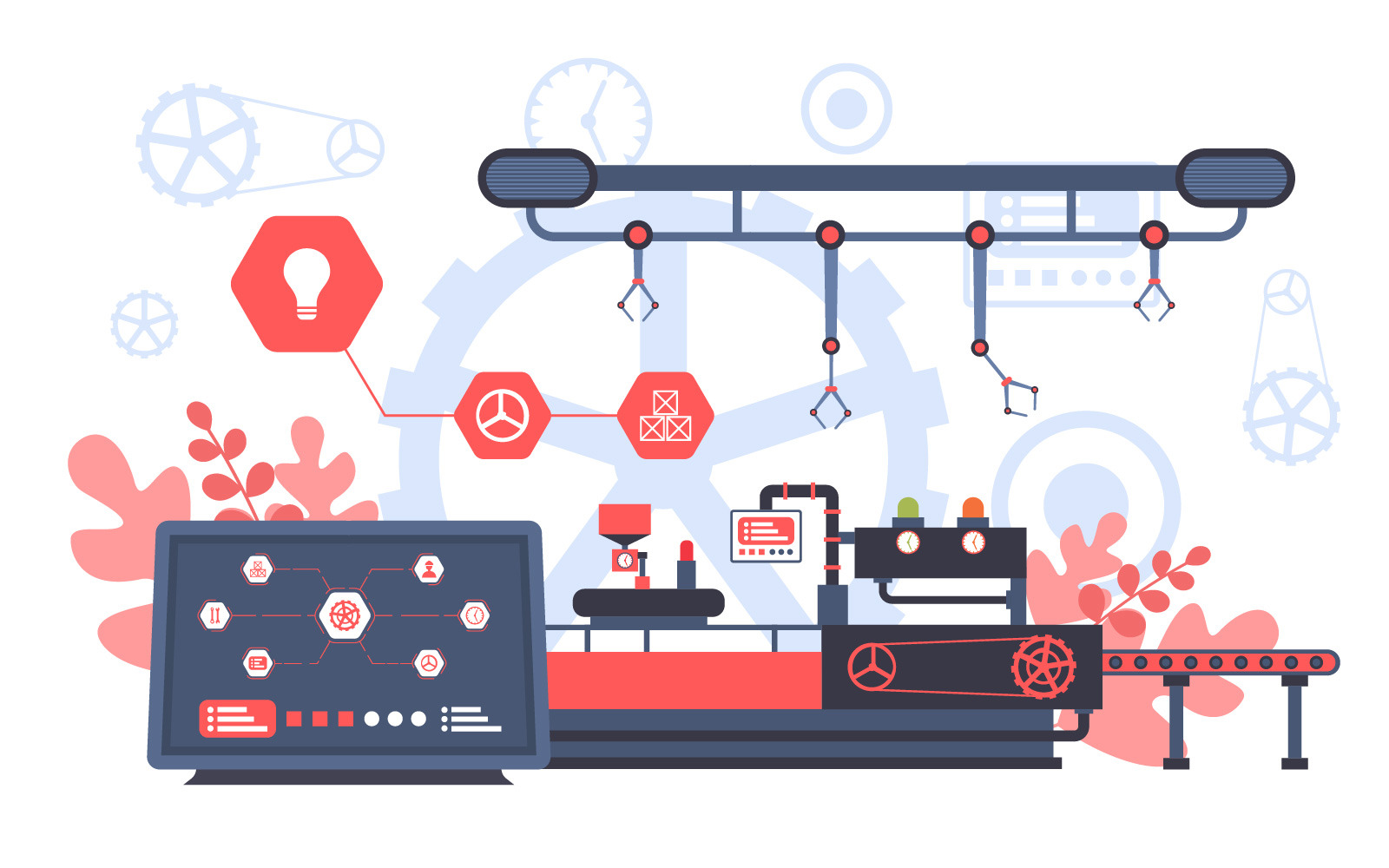 Production Modern Concept - Illustration - TemplateMonster