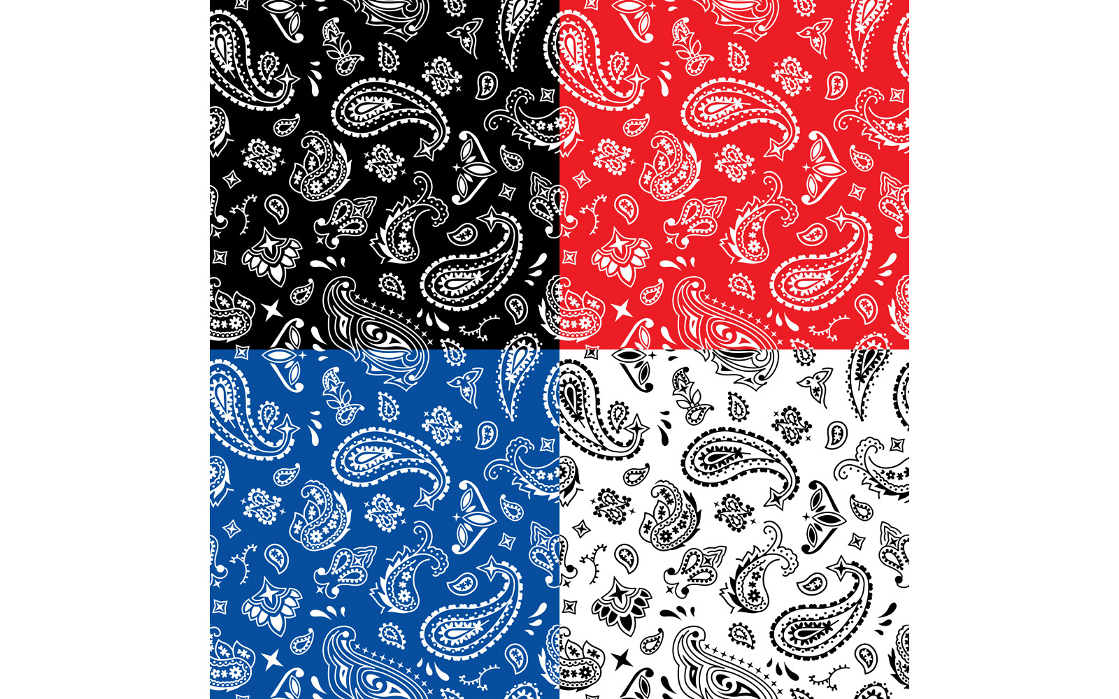 Bandana Seamless Pattern - Illustration - TemplateMonster