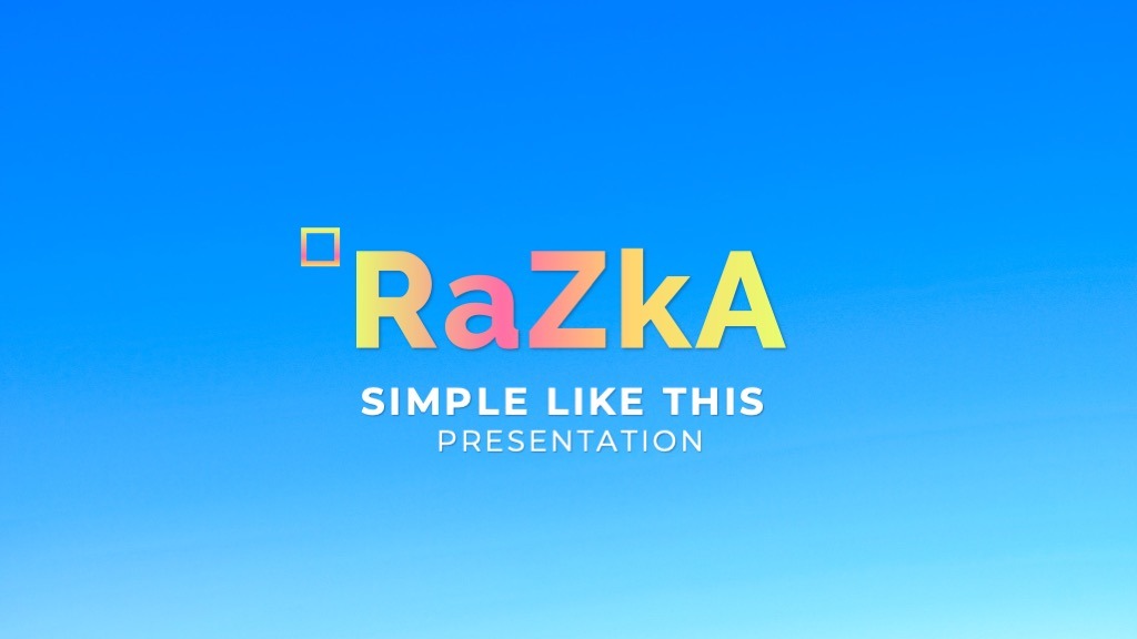 Razka Simple Presentation PowerPoint template