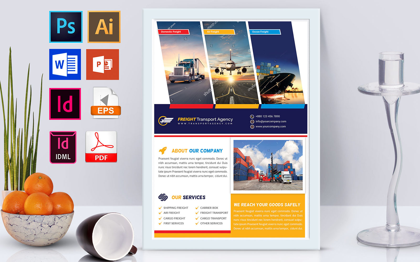 Poster | Freight Transport Agency Vol-01 - Corporate Identity Template