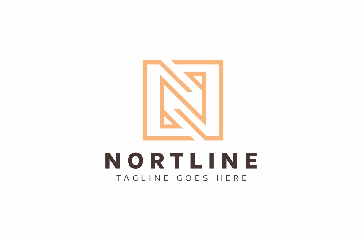 Letter N Line Logo Template #143066 - TemplateMonster