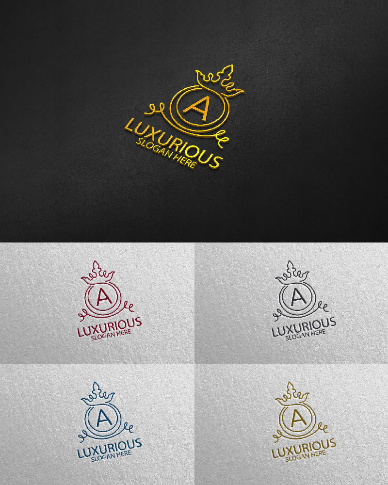 Crown Luxurious Royal 99 Logo Template - TemplateMonster