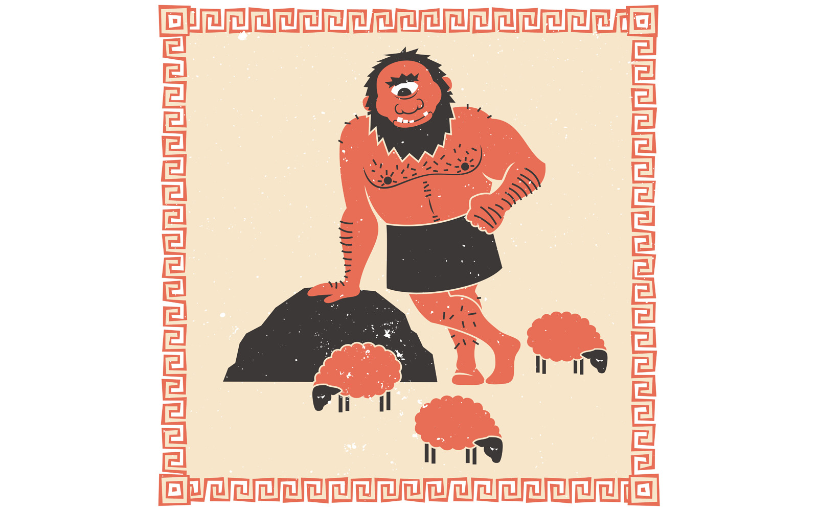 Cyklop Polifem - ilustracja #143692 - TemplateMonster