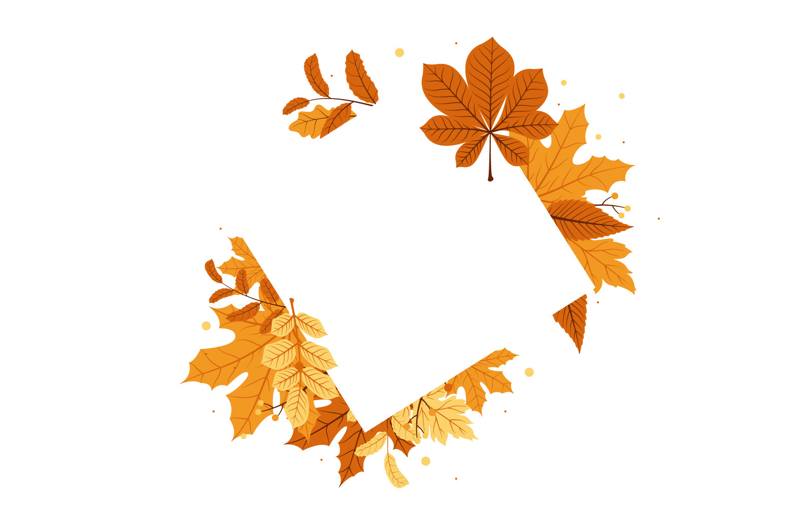 Leaf Square Frame - Illustration #144289 - TemplateMonster