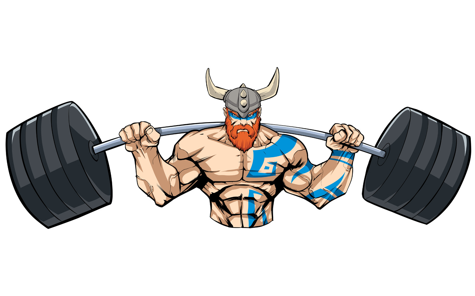 Viking Gym Mascot - Illustration #145513 - TemplateMonster