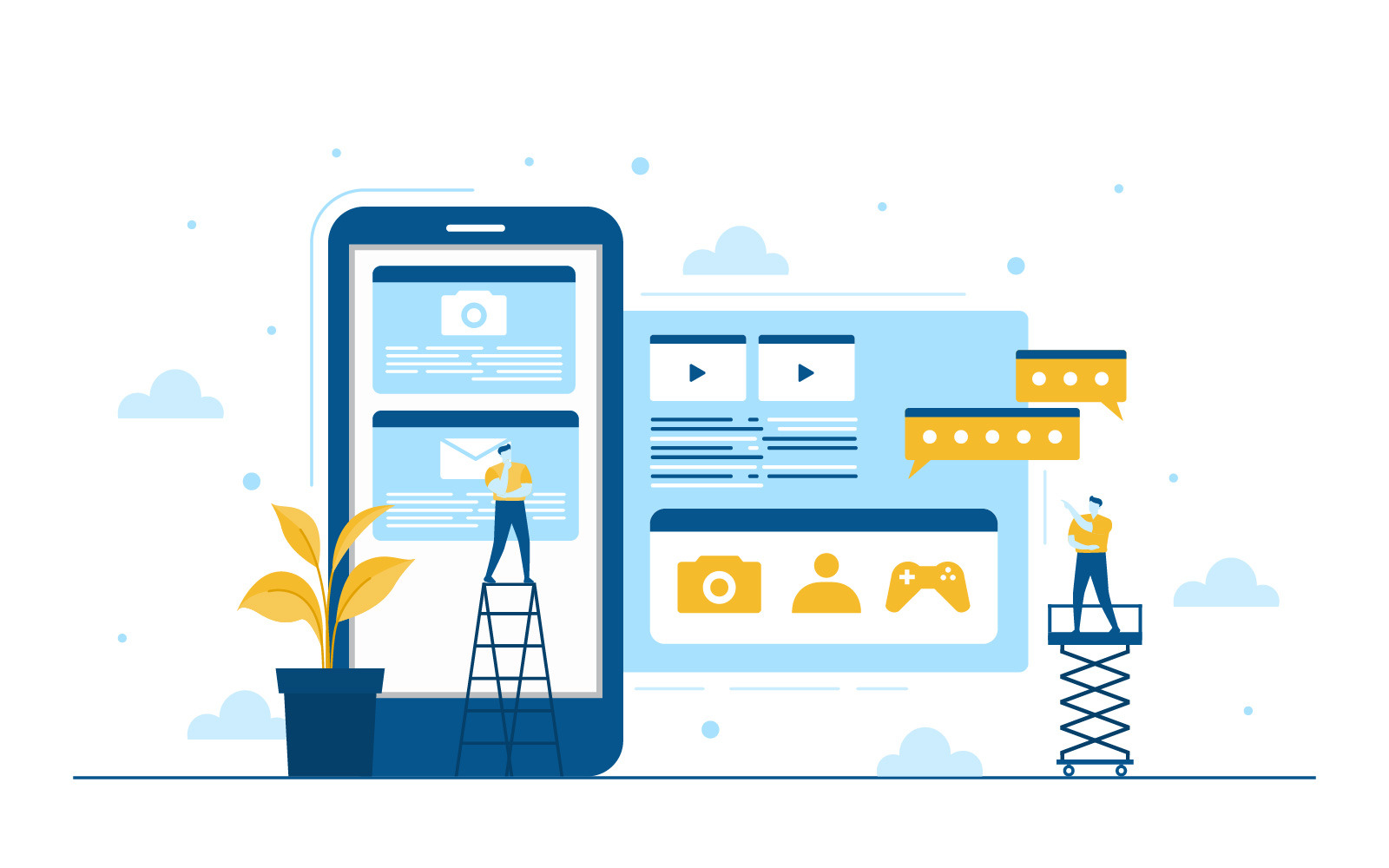 Programmer App Design - Illustration - TemplateMonster