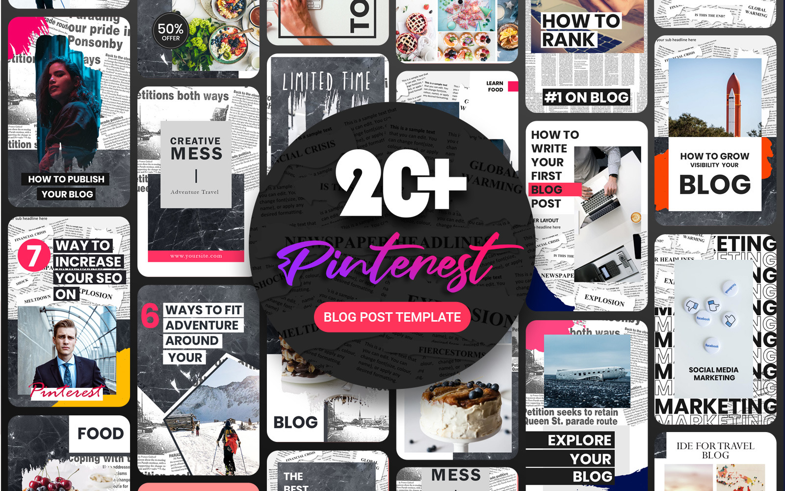 Pinterest Post Social Media Template - TemplateMonster