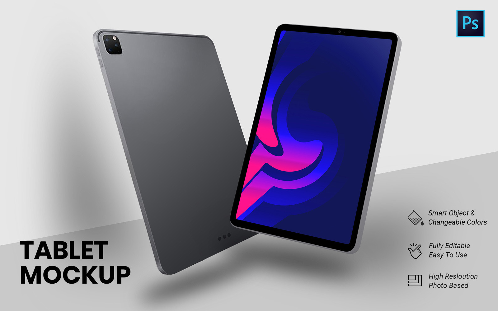 Tablet product mockup #146324 - TemplateMonster