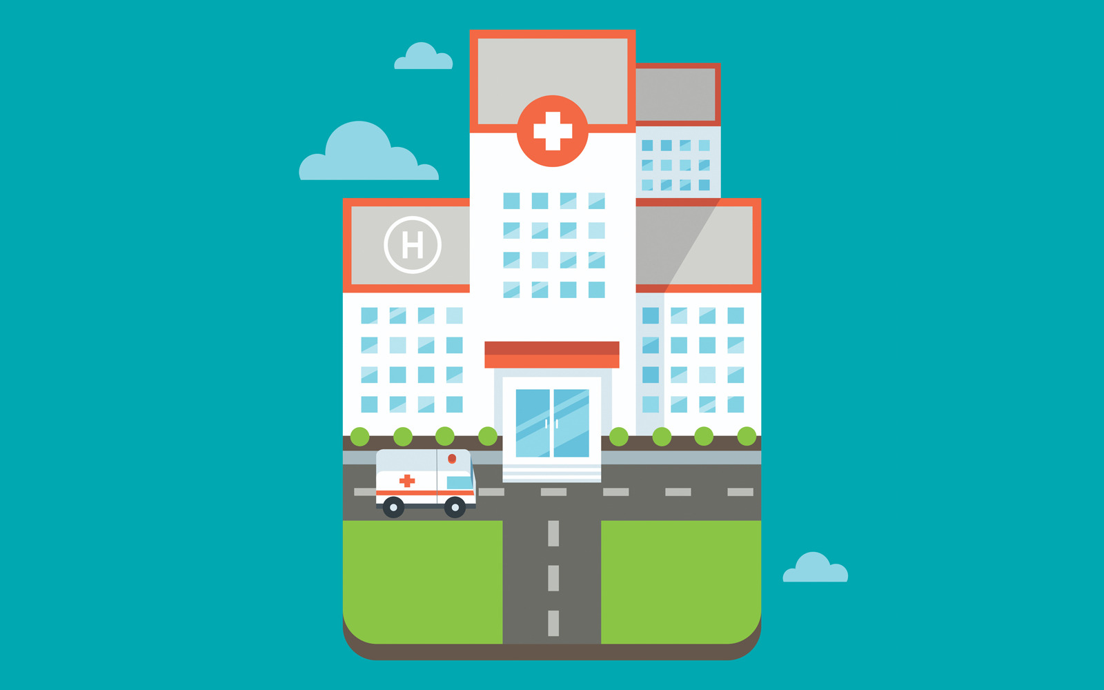 Hospital - Illustration #148354 - TemplateMonster