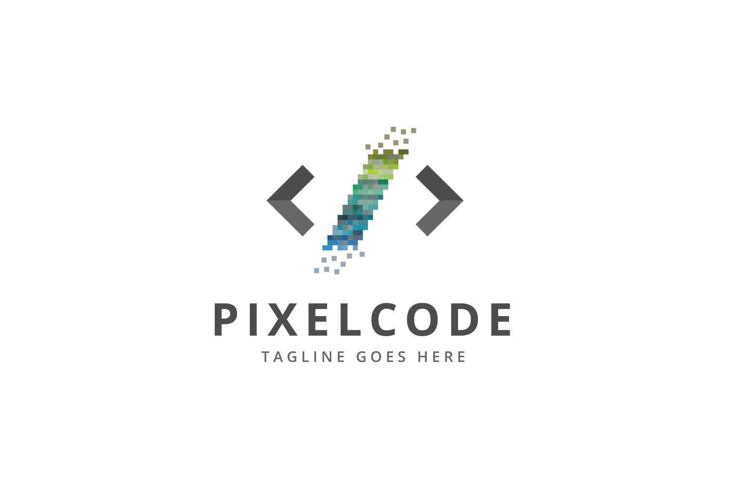 Pixel Code Pro Logo Template #149568 - TemplateMonster