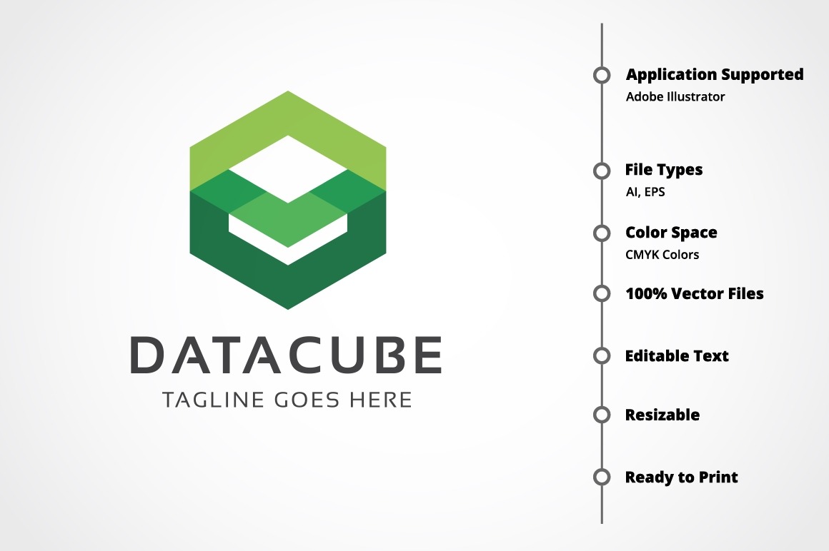 Data Cube Logo Template #149661 - TemplateMonster