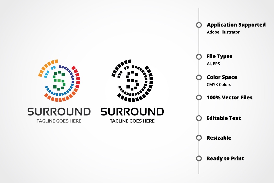 Letter S - Surround Logo Template #150058 - TemplateMonster