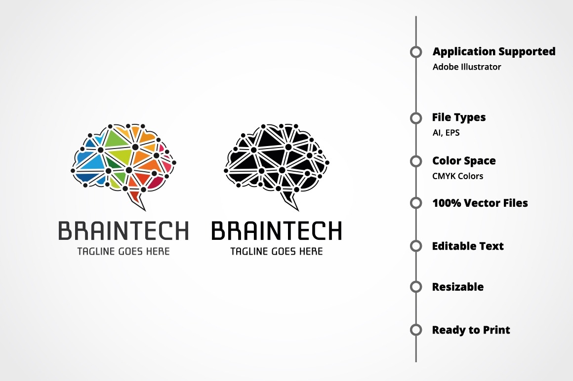 Braintech Logo Template #150168 - TemplateMonster