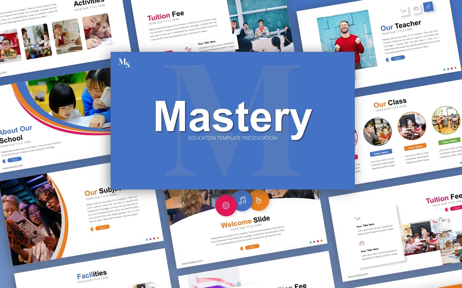 Mastery Education Presentation PowerPoint template