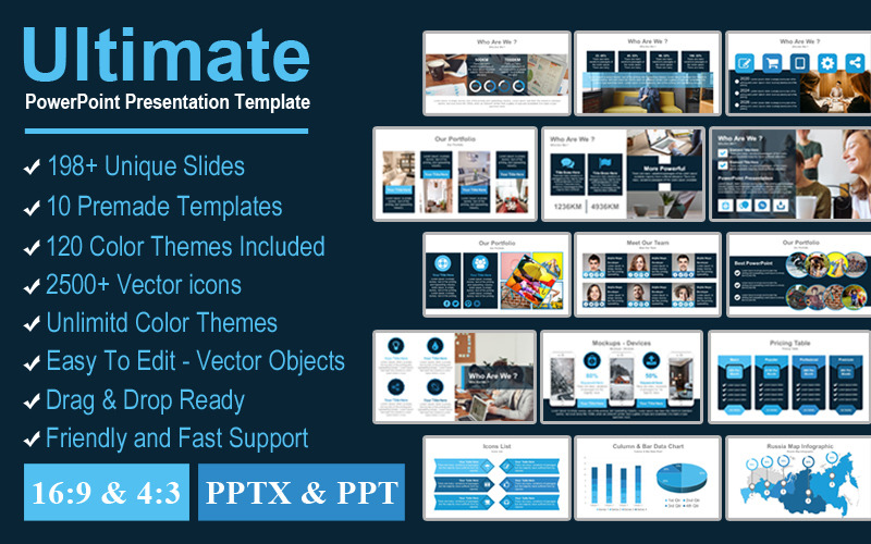 Ultimate Presentation PowerPoint template - TemplateMonster