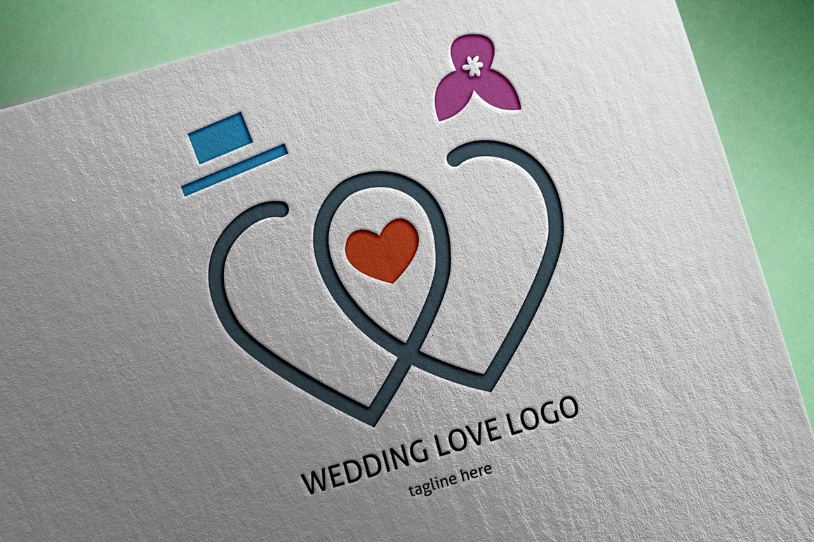 Wedding Love Logo Template #151574 - TemplateMonster
