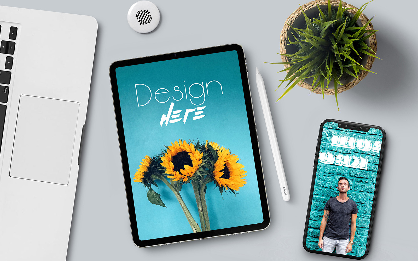 Tablet product mockup #151635 - TemplateMonster