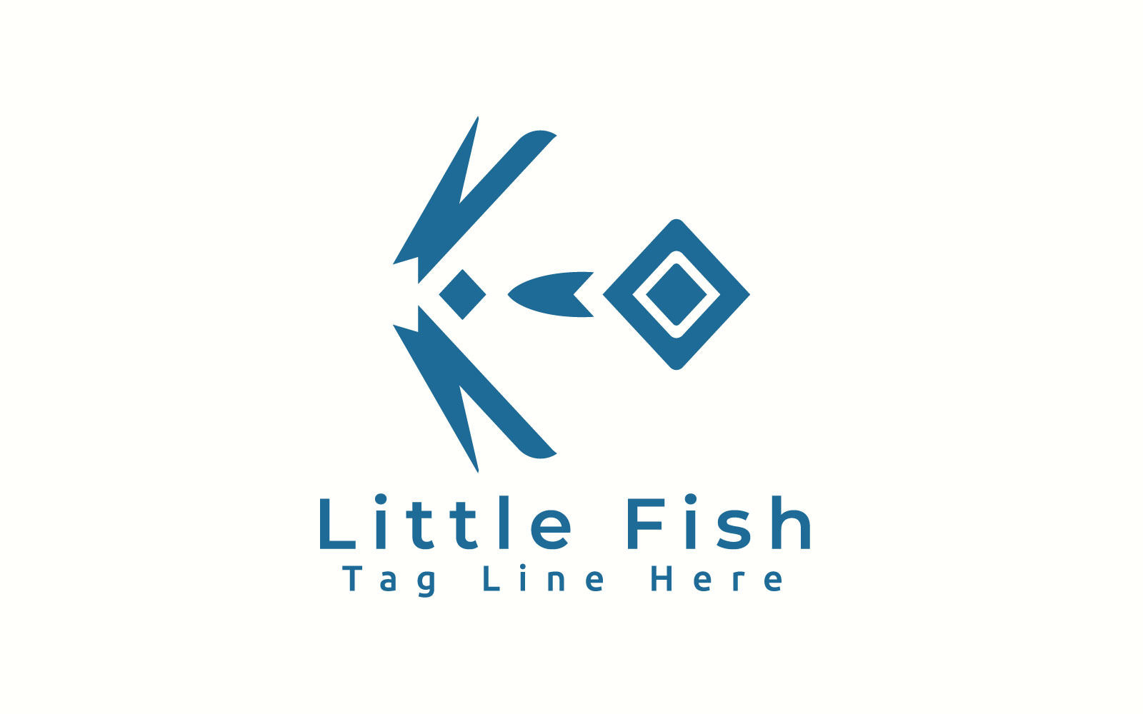 Little Fish Logo Template #153394 - TemplateMonster