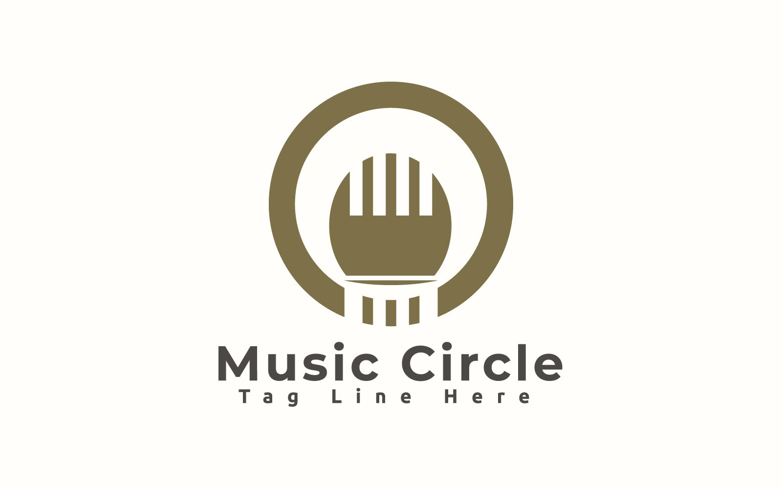 Music Circle Logo Template #153387 - TemplateMonster