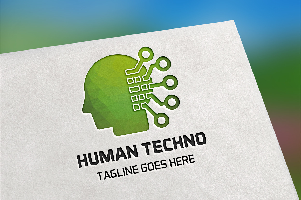 Human Techno Logo Template #153715 - TemplateMonster