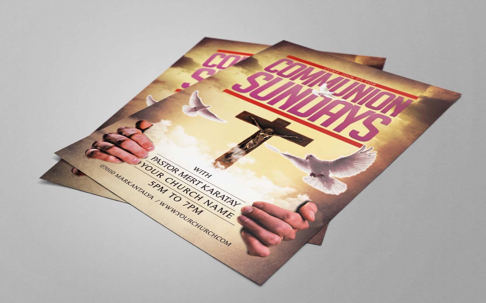 Communion Sundays PSD Template #154050 - TemplateMonster