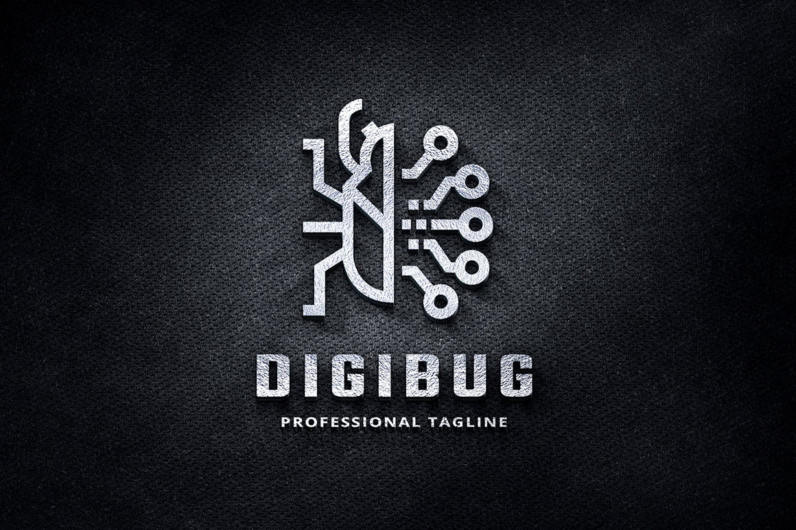 Digital Bug Logo Template #154019 - TemplateMonster