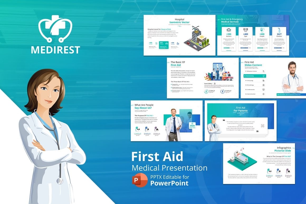 Medirest - Modello PowerPoint di presentazione del primo soccorso