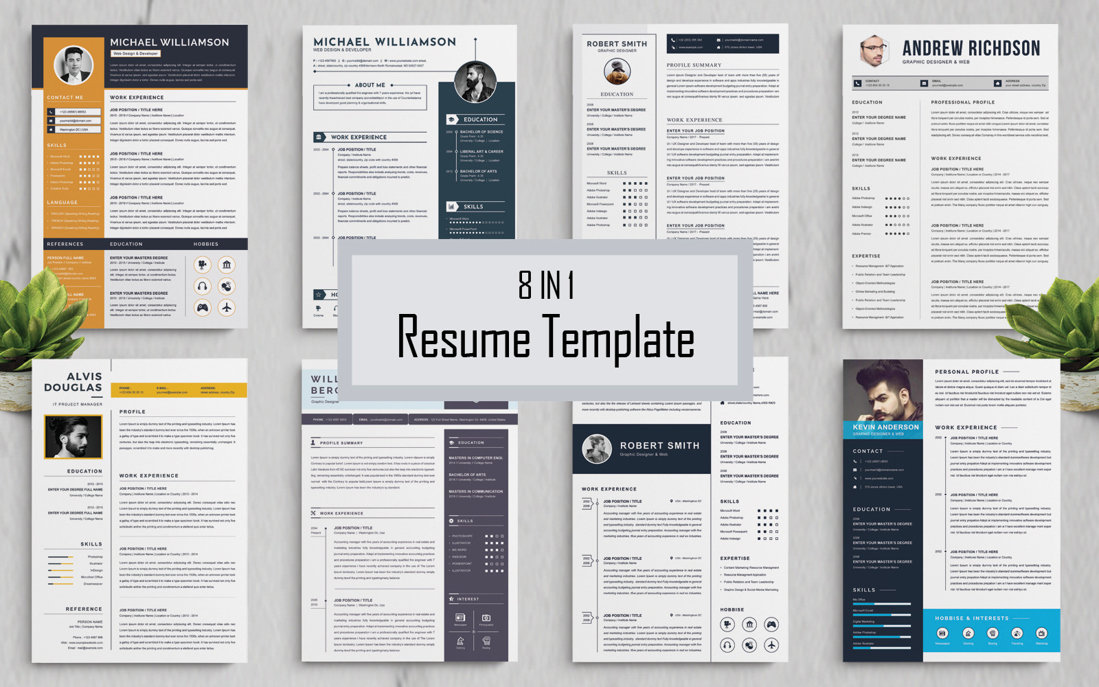 Bundle / Professional Resume Template - TemplateMonster
