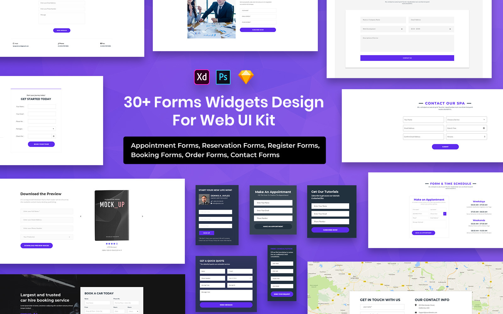 31 Forms Widgets Designs For Web UI Kit - TemplateMonster