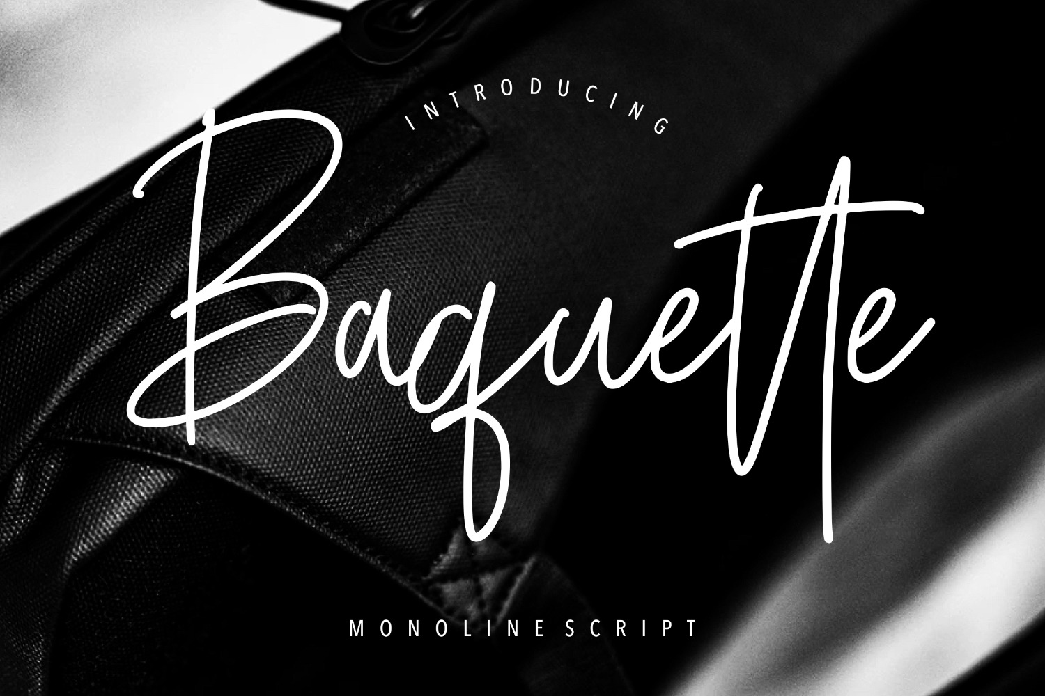 Baquette Monoline Cursive Font #157838 - TemplateMonster