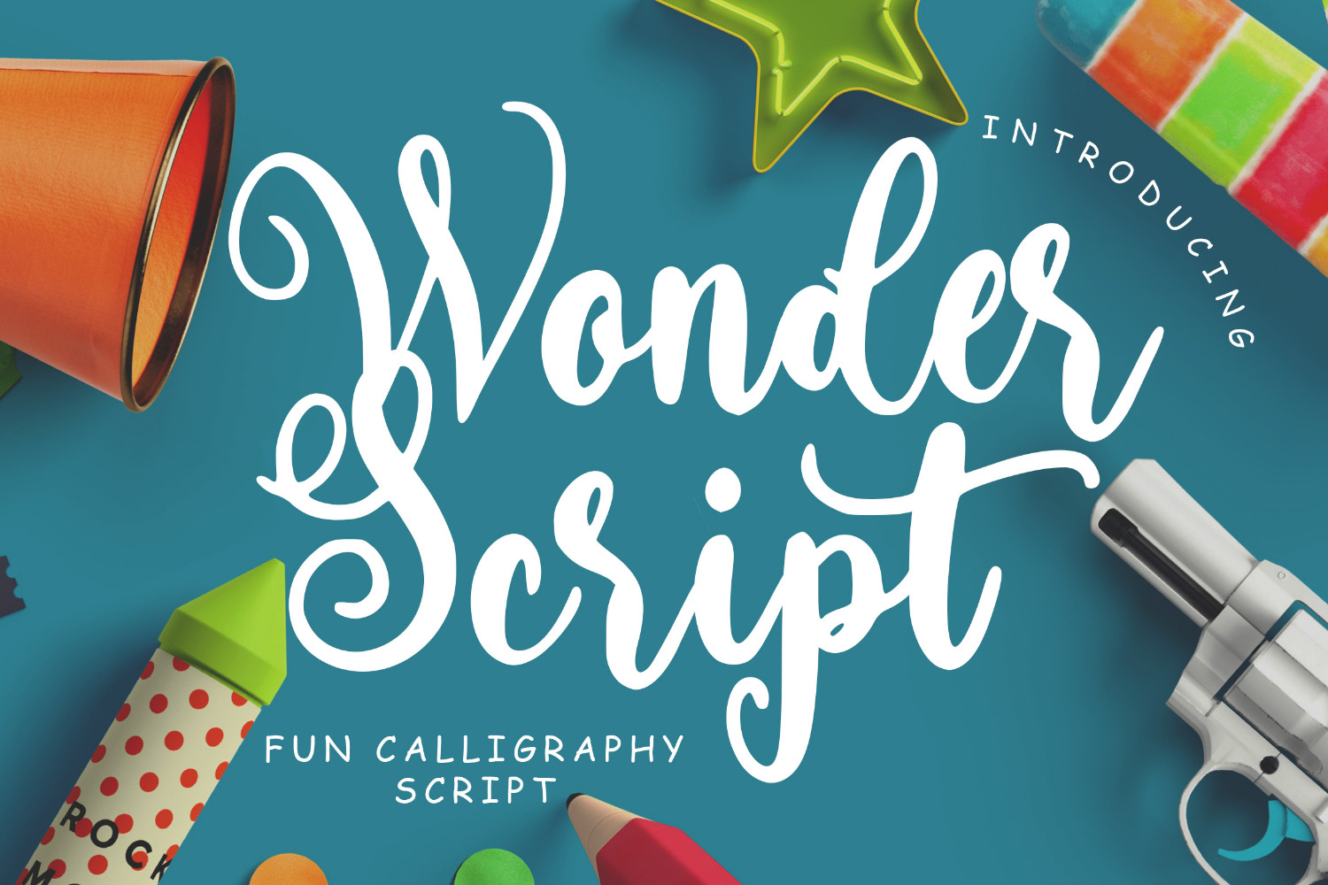 Wonder Script Fun Calligraphy Font #157839 - TemplateMonster