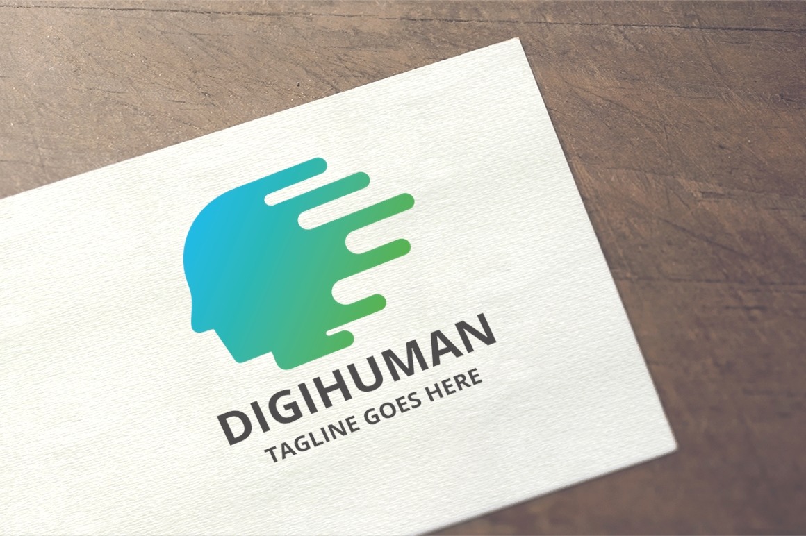 Digital Human Logo Template #157997 - TemplateMonster