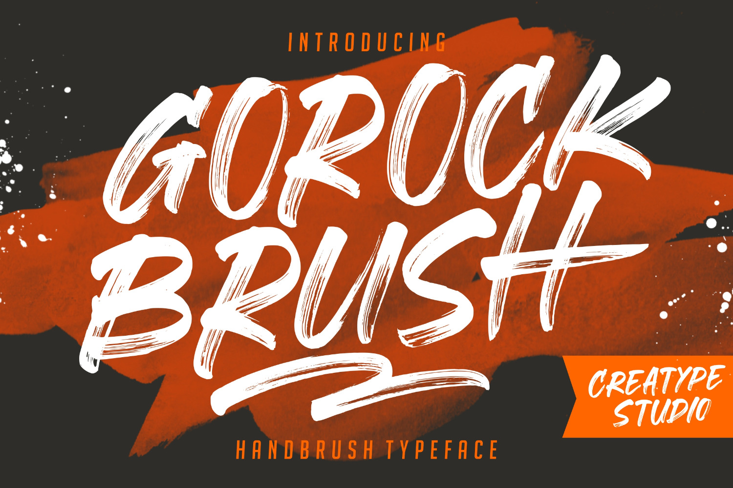 Gorock Brush Typeface Font #158337 - TemplateMonster