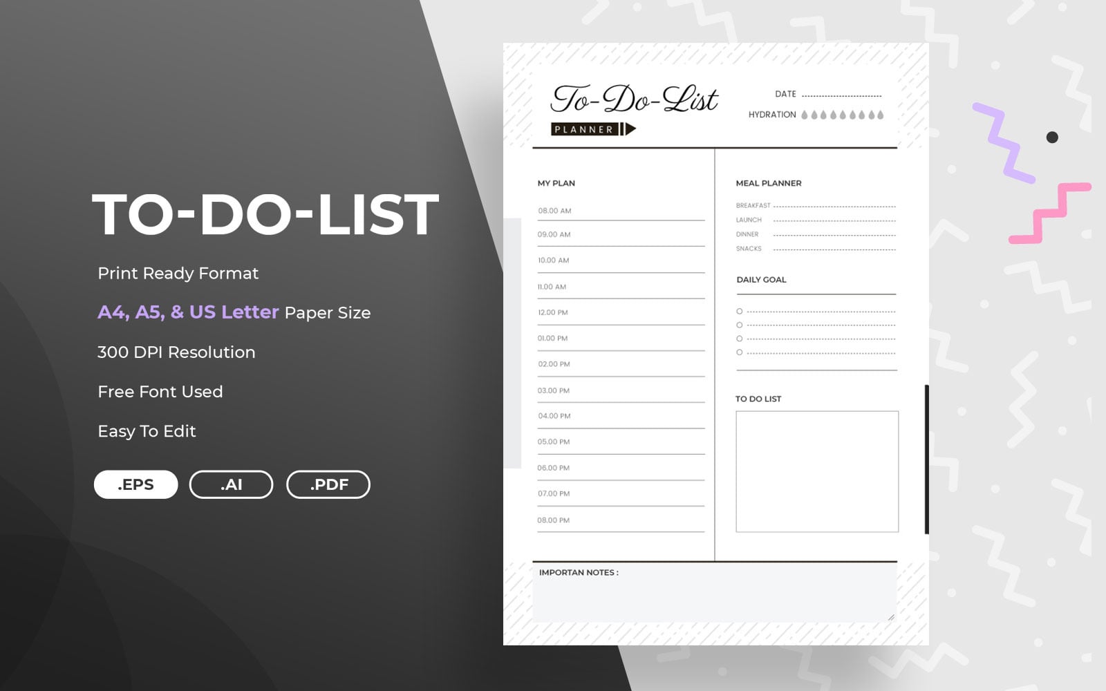 To-Do List Planner #158464 - TemplateMonster